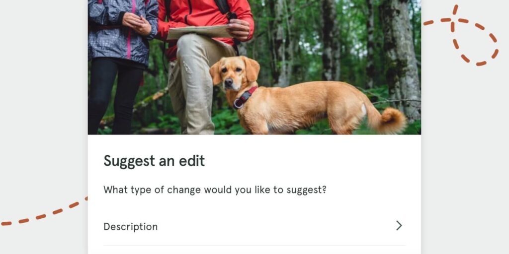 New: Suggest an edit and nature reserves · Walkiees