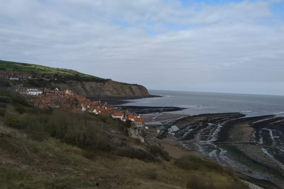 Dog walk at Boggle Hole, Robin Hood's Bay · Yorkshire (North) · Walkiees