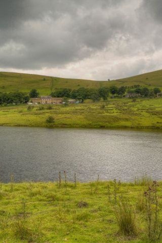 Dog walk at Castleshaw Reservoirs Walk, Delph, Heights Circular ...