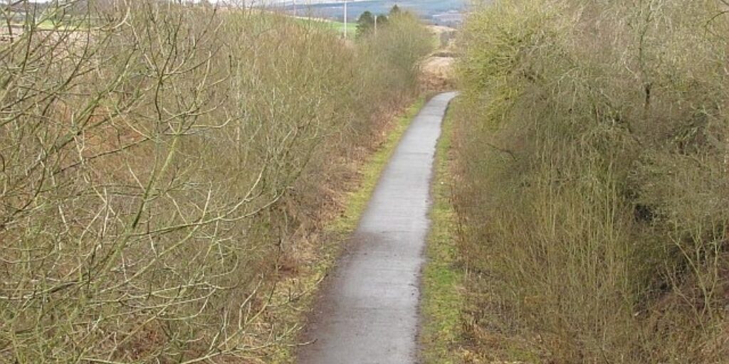 Dog walk at Dunblane to Doune Cycle Path · Stirlingshire · Walkiees