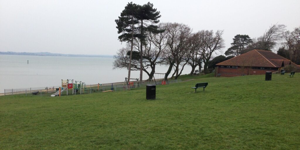 Dog walk at Netley Abbey Hall Recreation Ground, Netley Abbey ...